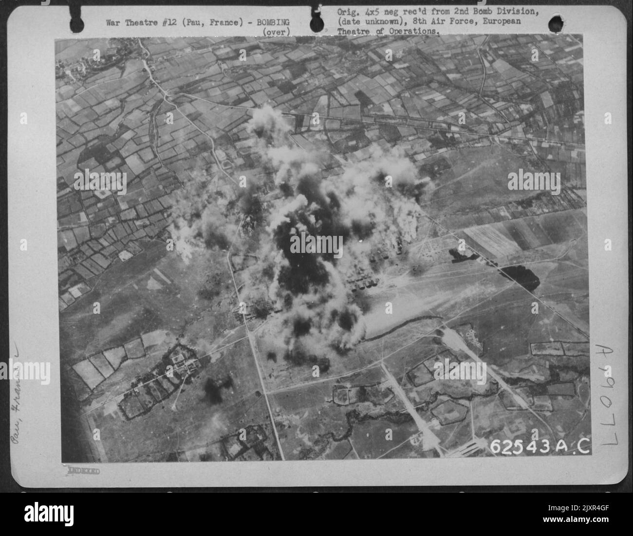 Bombing Of Enemy Installations At Pau, France, 27 March 1944. 2Nd Bomb ...