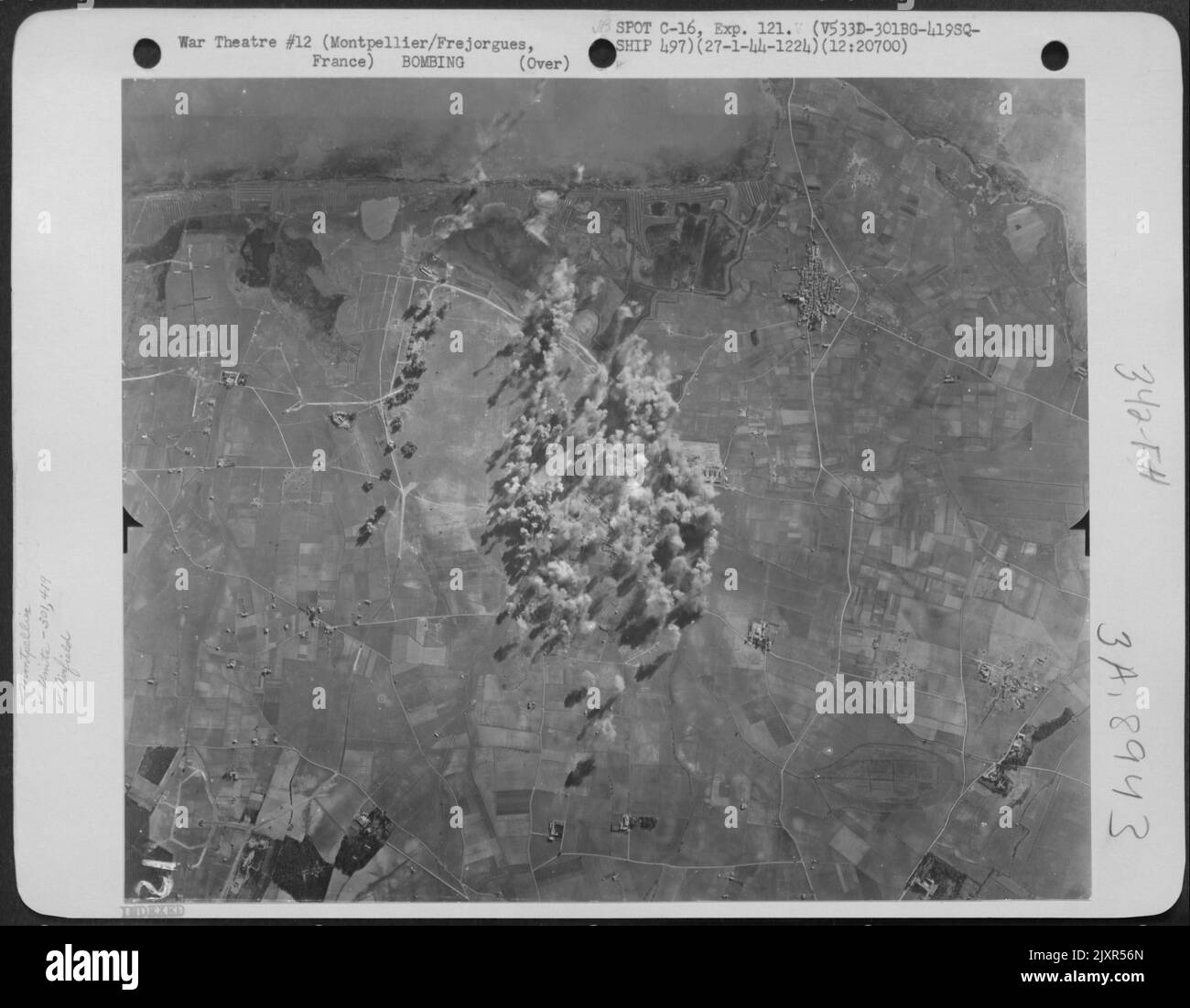 Bombs Destroy Installations At Montpellier/Frejorgues Airdrome, France ...