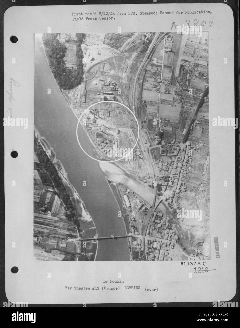 The Target, Le Pouzin Oil Storage Tanks And Facilities Before The ...