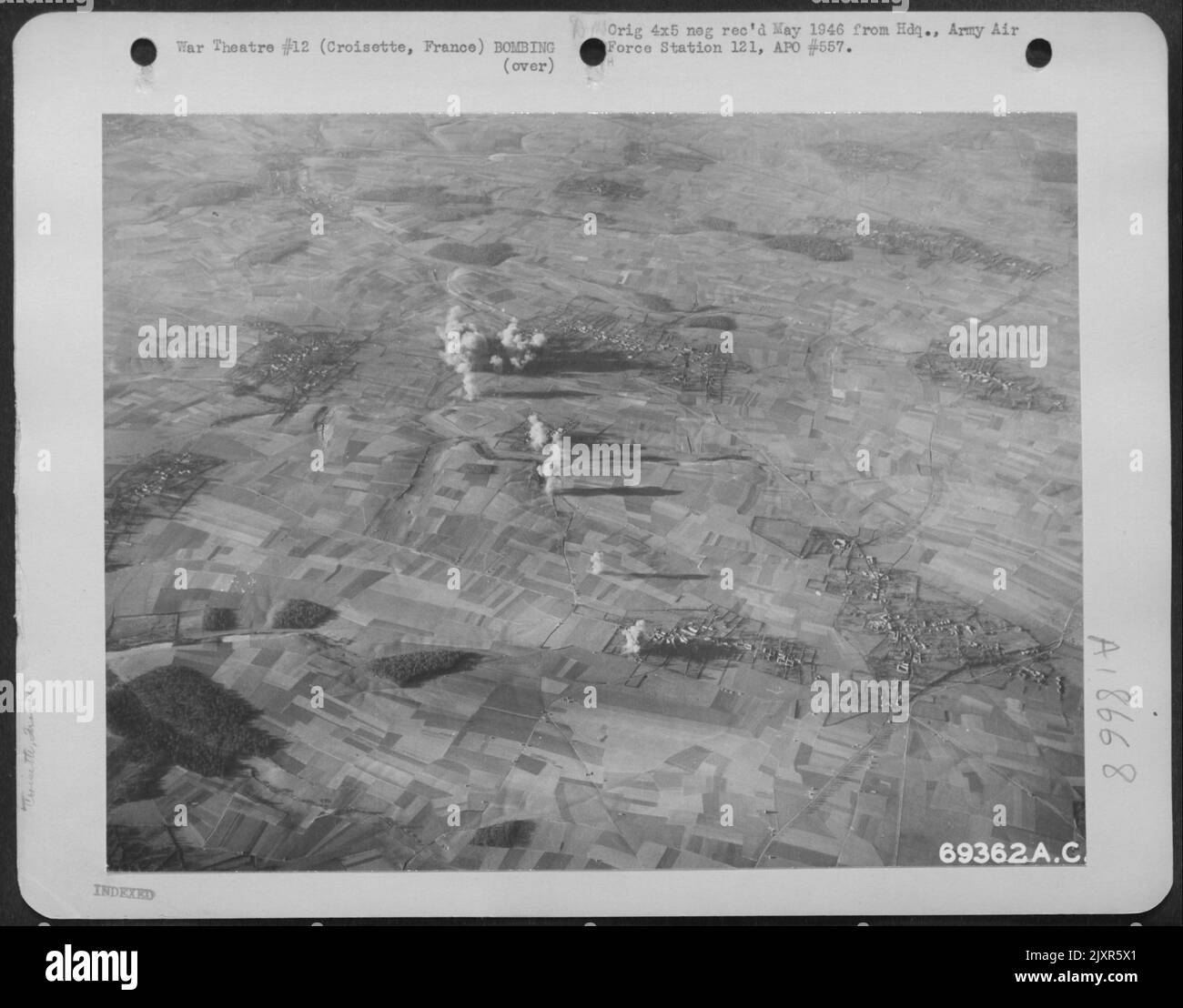 Bombs Dropped By Usaf Planes Burst On The Target - An Enemy ...