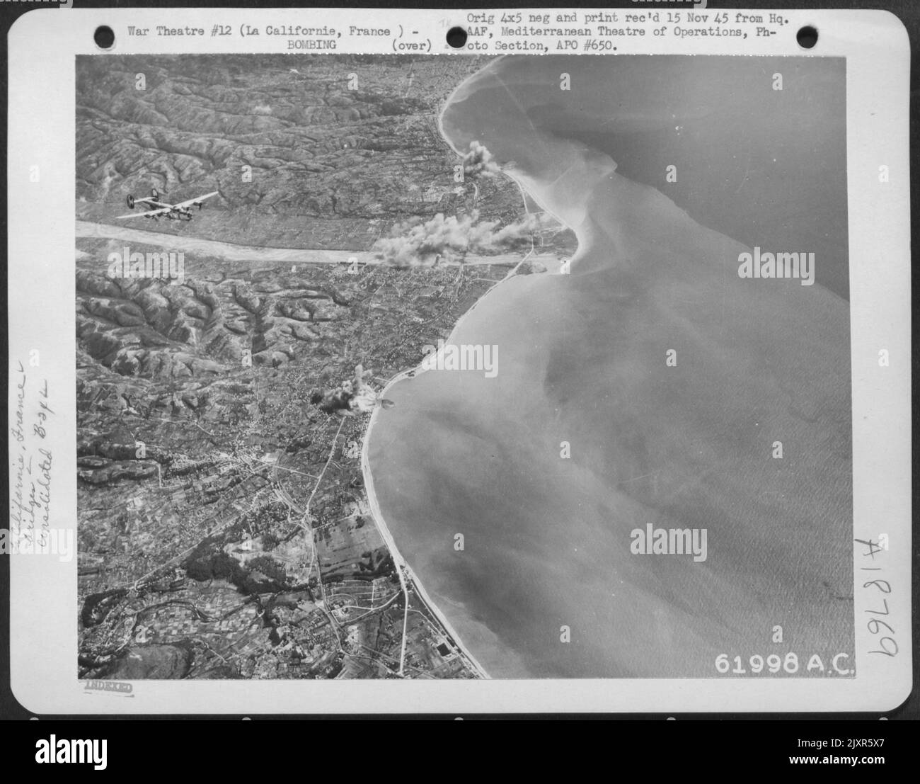Bombing Of A Bridge Which Spans The Var River At La Califonie, France ...