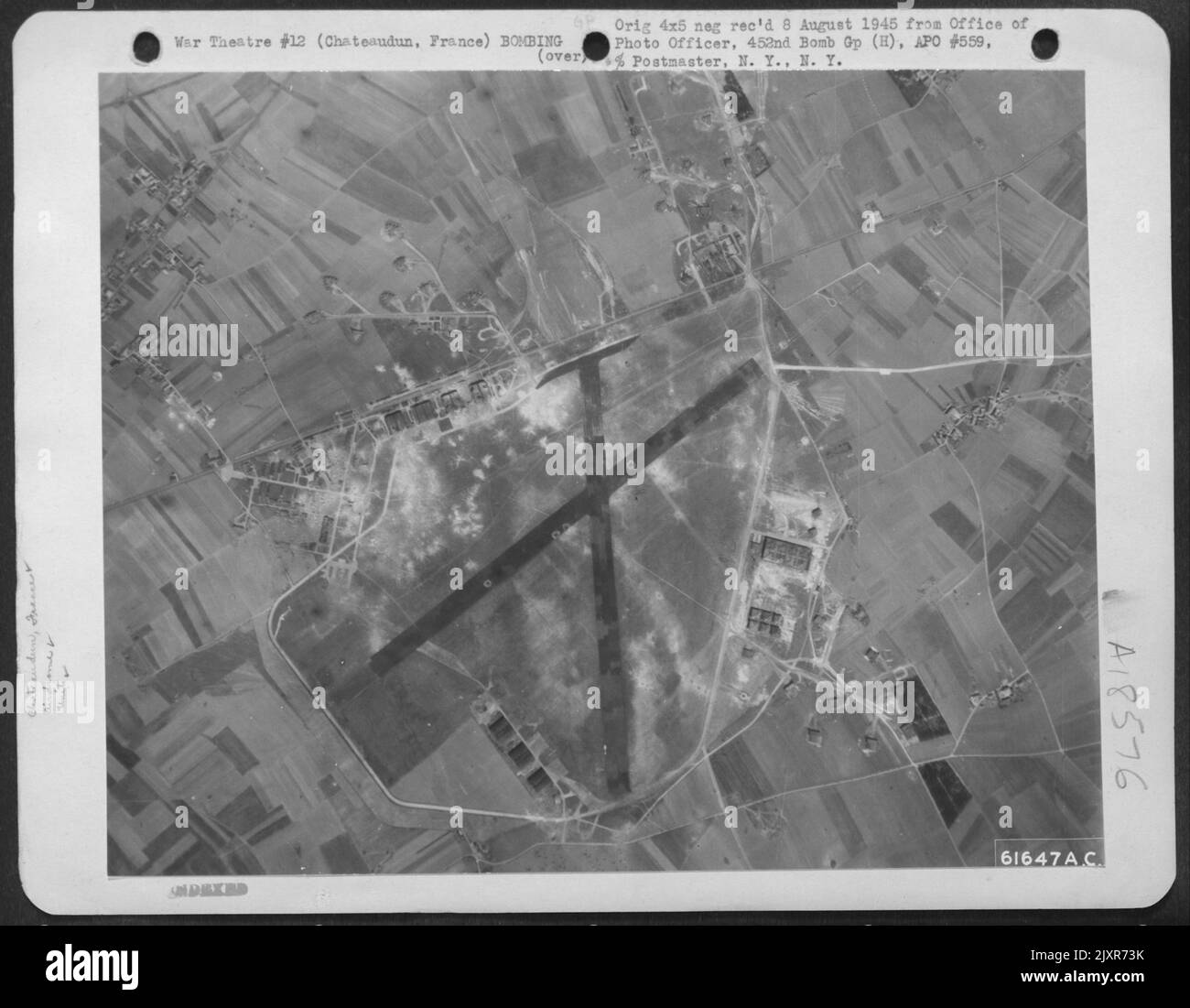Photo Of Nazi Airfield At Chateaudun, France, Was Taken A Few Moments ...