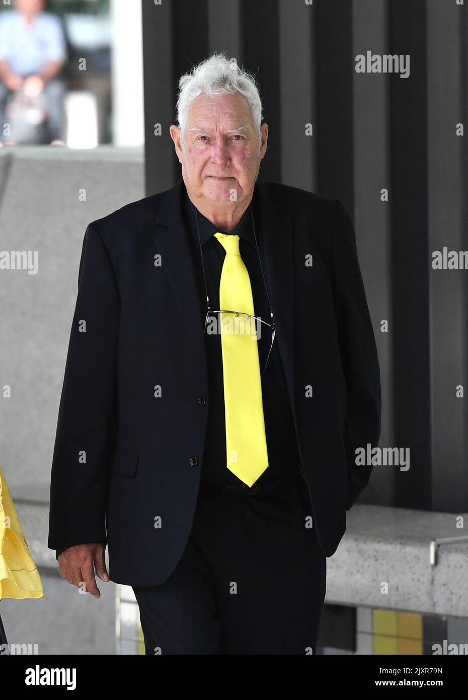 Mick Mason, the father of victim Annette Mason, is seen arriving at the ...