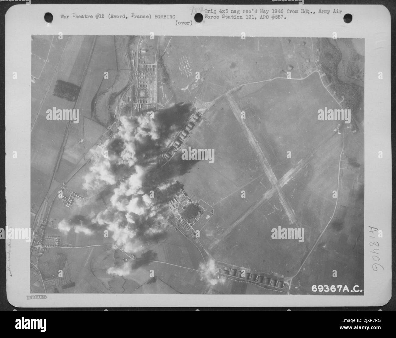 Smoke Rises From Exploding Bombs Which Have Hit Their Targets On An ...