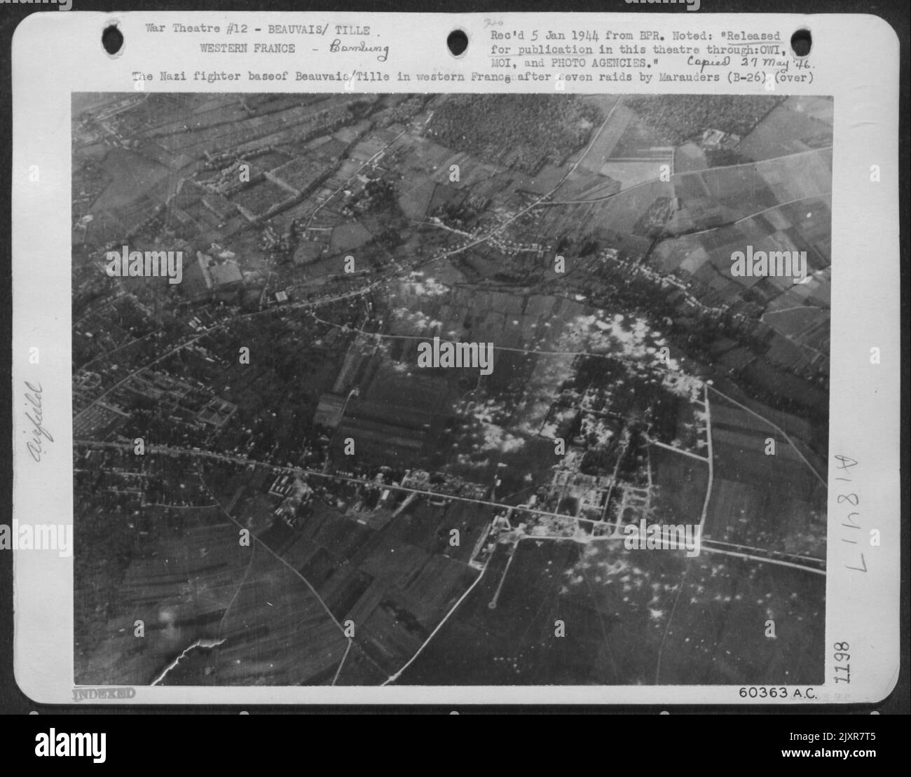 The Nazi Fighter Base Of Beauvais/Tille In Western France After Seven ...