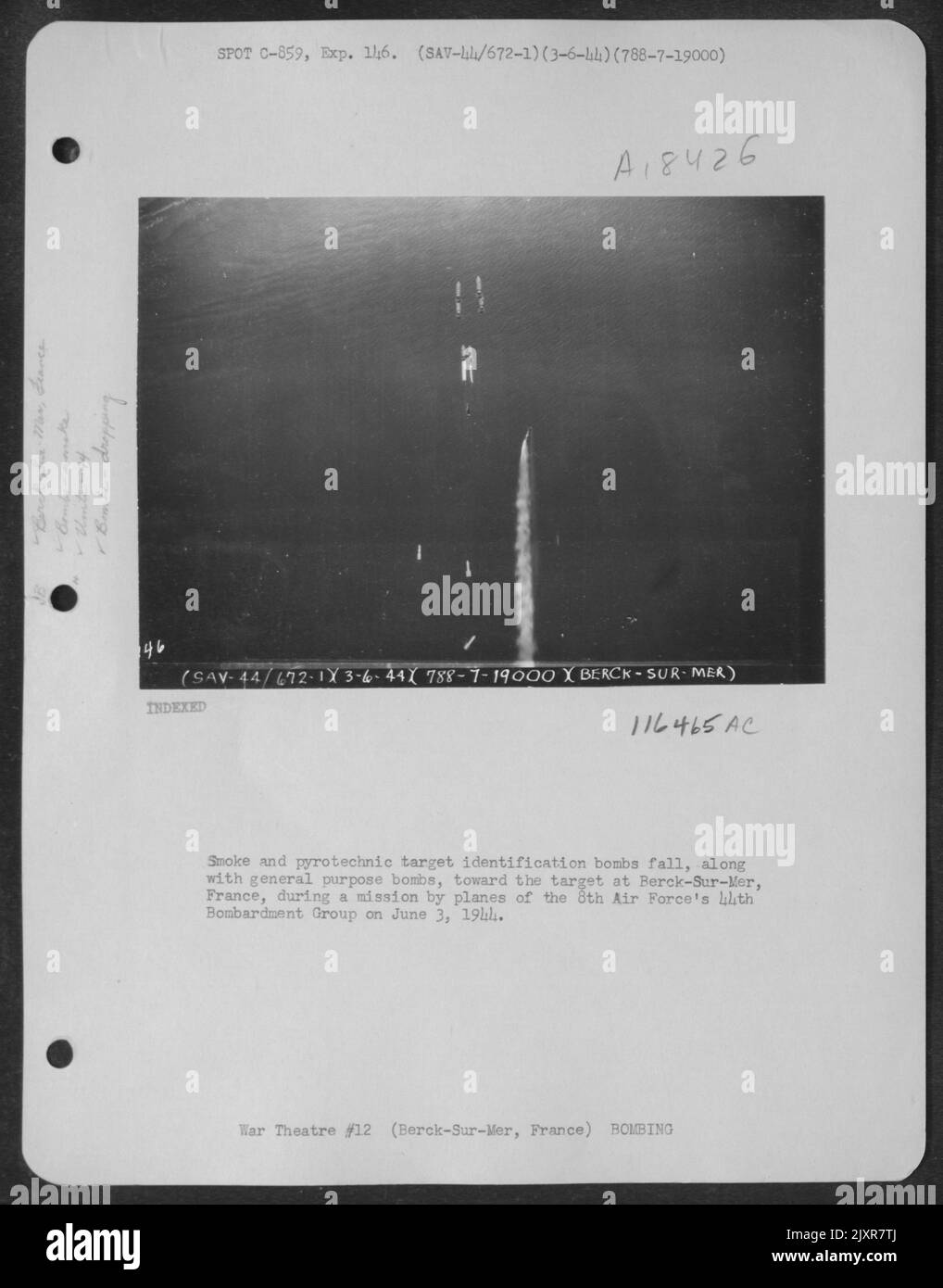 Smoke And Pyrotechnic Target Identification Bombs Fall, Along With ...