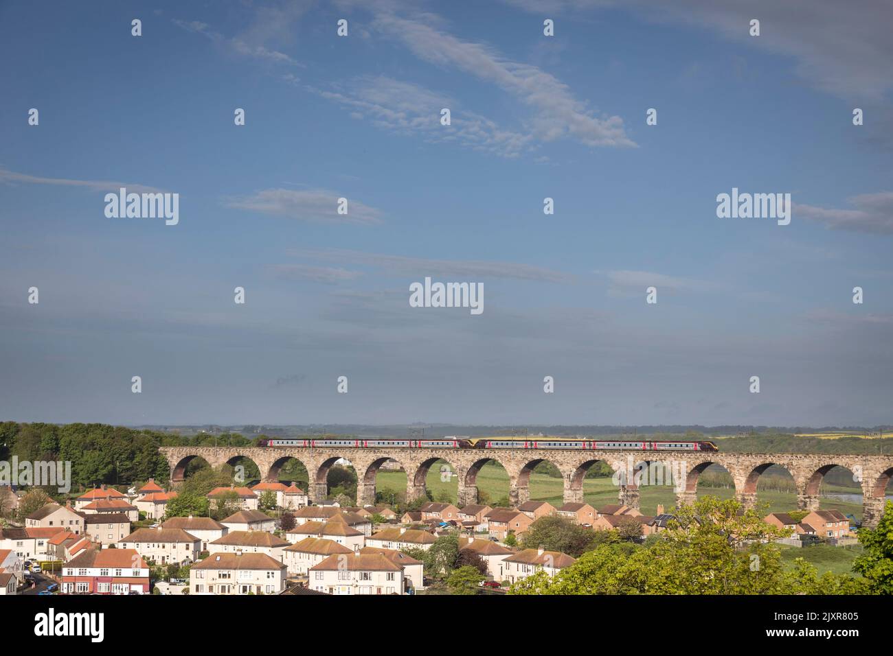 The Royal Border Bridge, designed by Robert Stephenson, is a Grade 1 ...