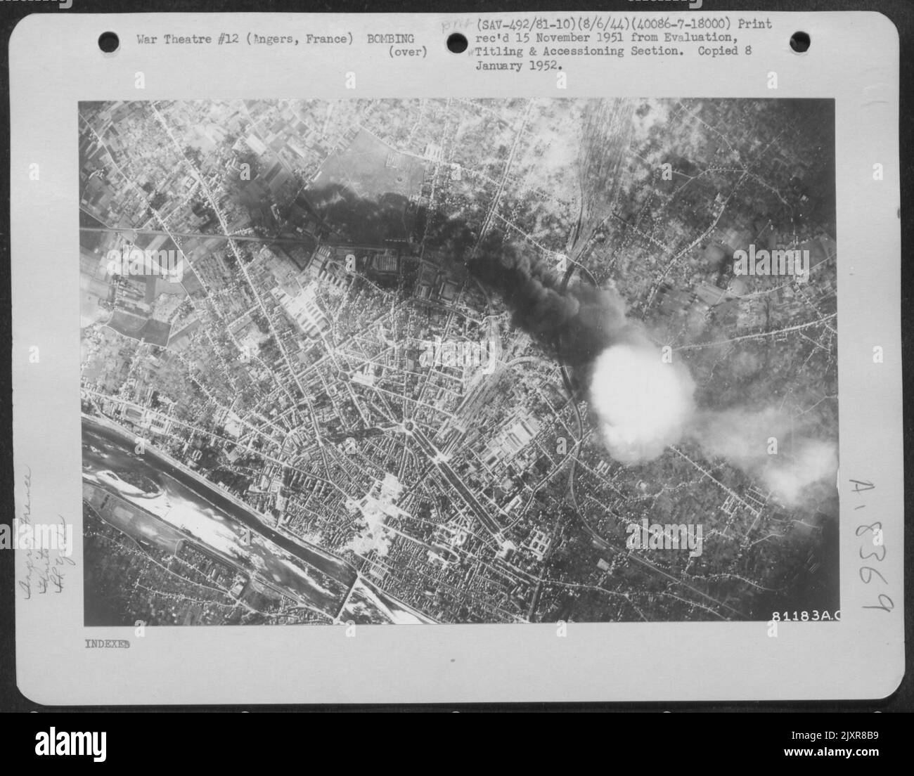 Bombs, Dropped By Bombers Of The 492Nd Bomb Group, Explode On An ...