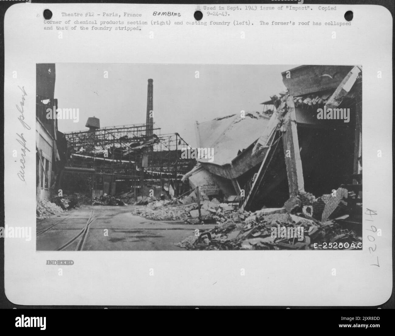 Industrial roof damage Black and White Stock Photos & Images - Alamy