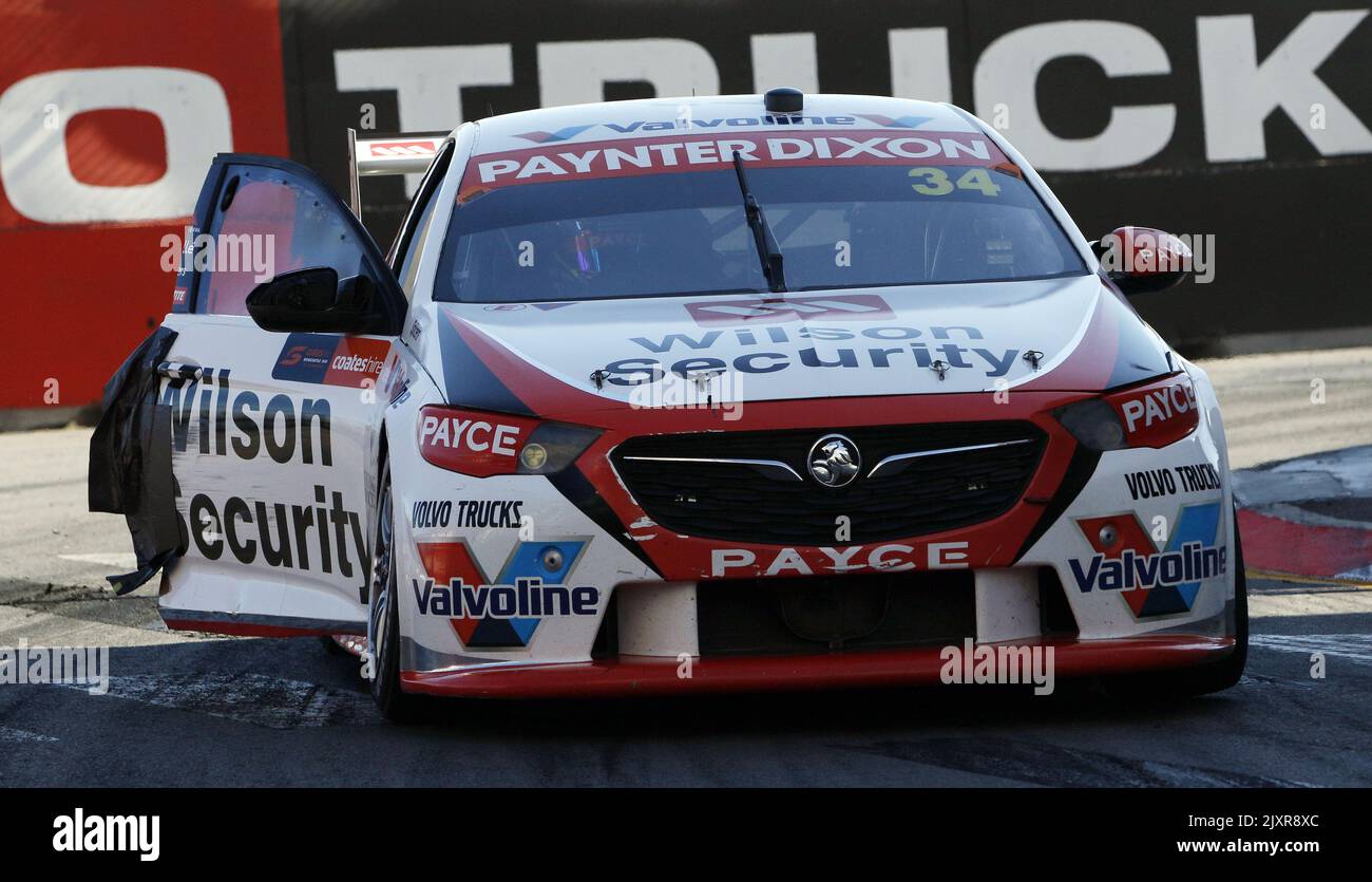 James Golding has trouble with his driver's door during Championship ...