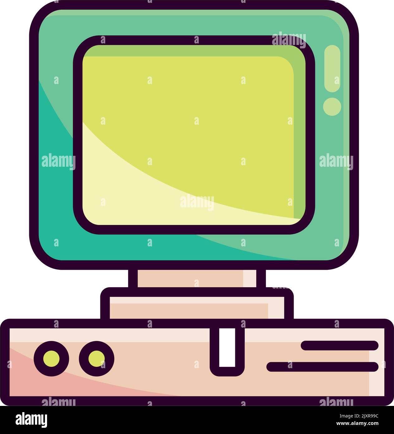 Computer 90s Modern Style Stock Vector Image And Art Alamy