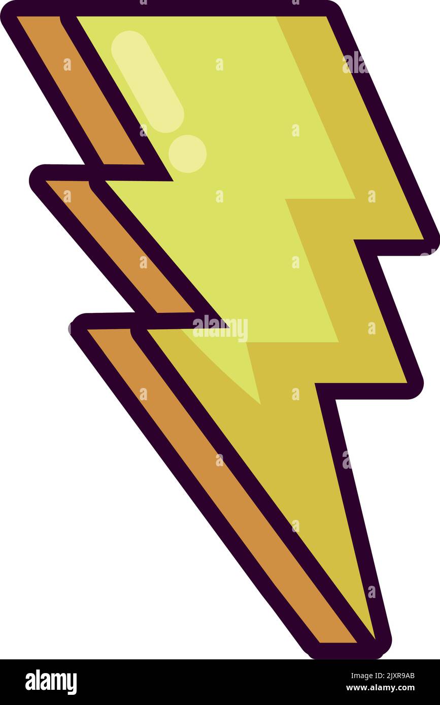 lightning 90s modern style Stock Vector Image & Art - Alamy