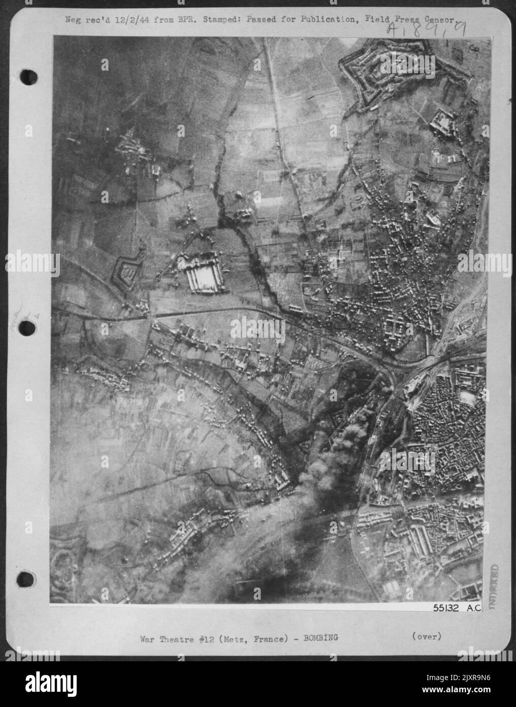 This view of the city of Metz, France, was made by an 8th Air Force ...