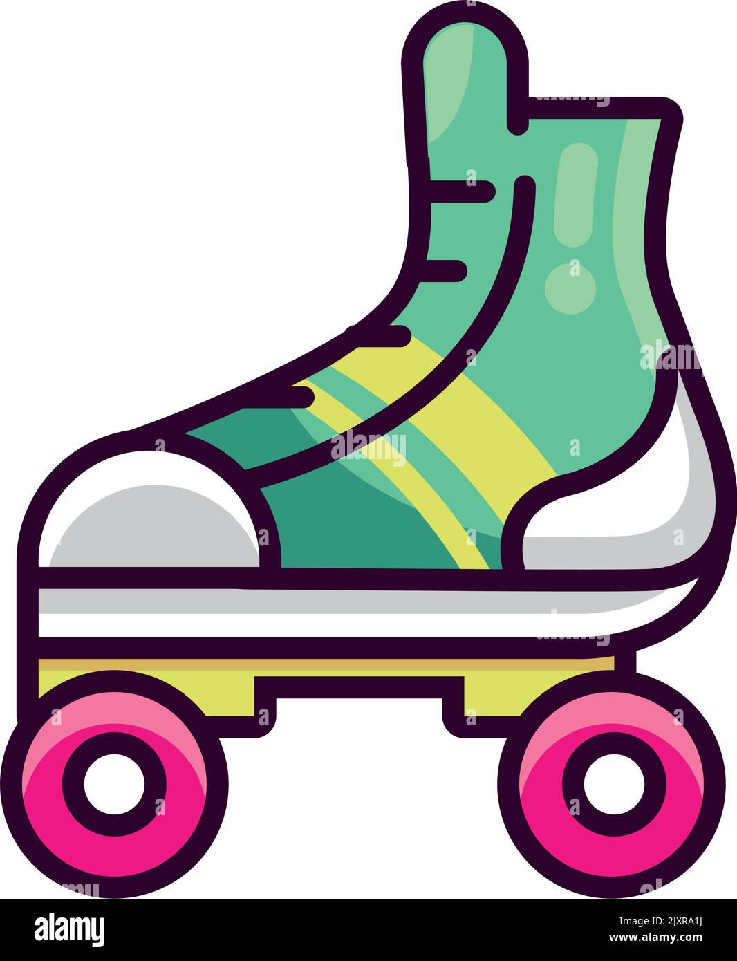 roller skate 90s modern style Stock Vector Image & Art - Alamy
