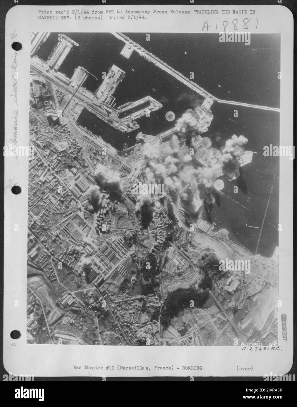 TACKLING THE NAZIS IN MARSEILLES, show how Army Air Forces confined ...