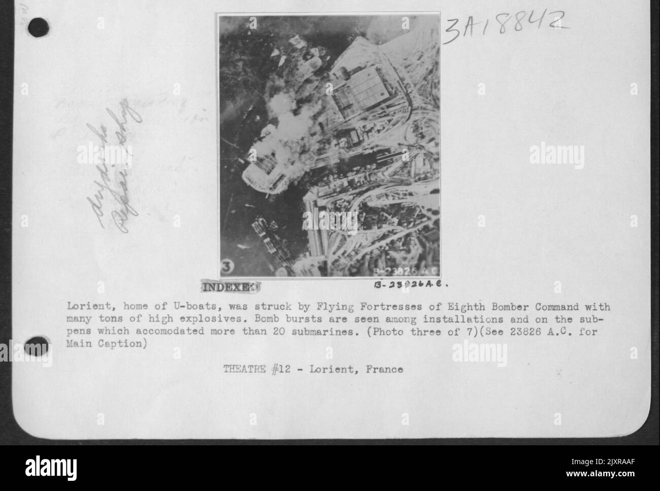 Lorient, home of U-boats, was struck by Flying Fortresses of Eighth ...