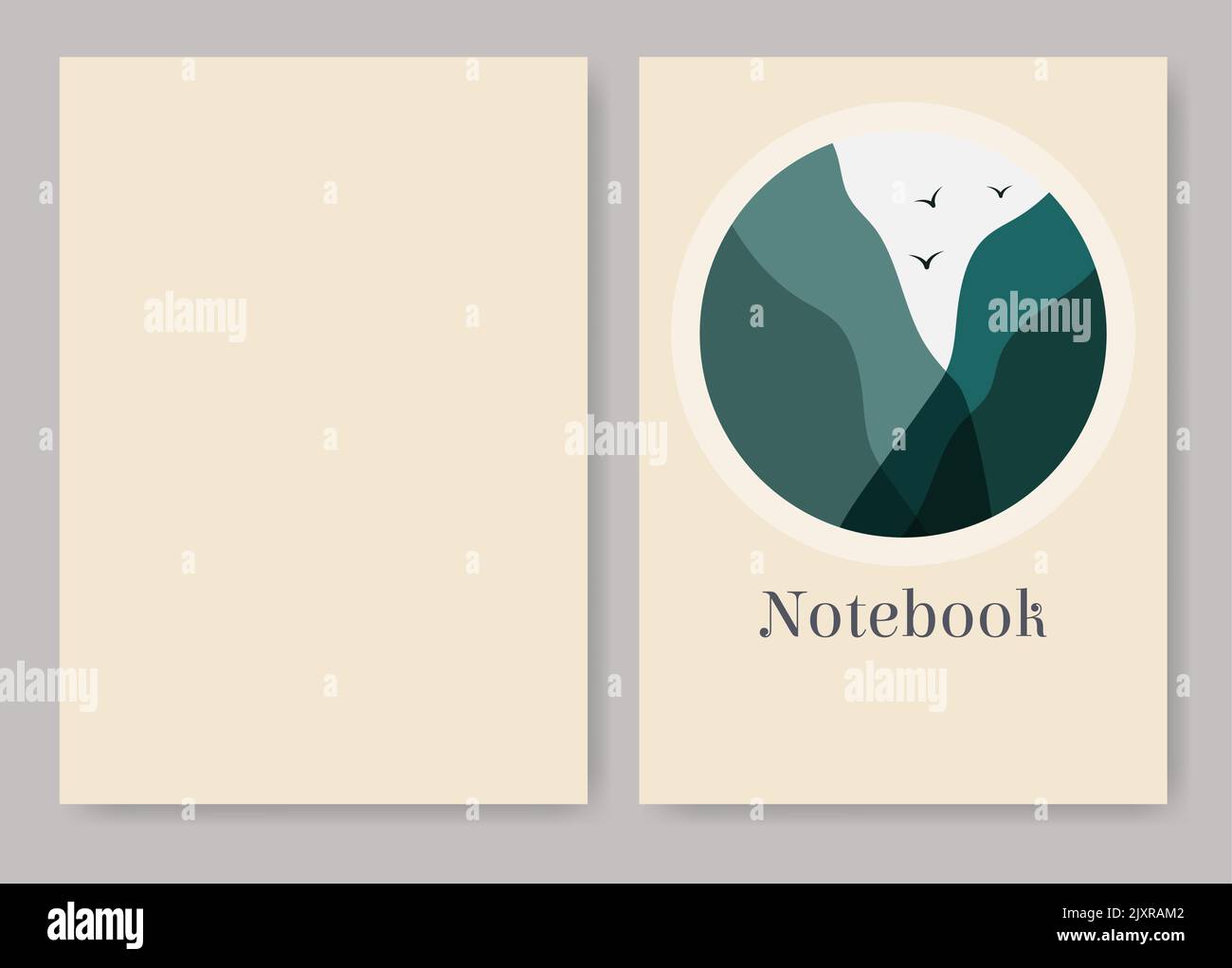 Landscape templates for cover pages, notebooks Stock Vector Image & Art ...
