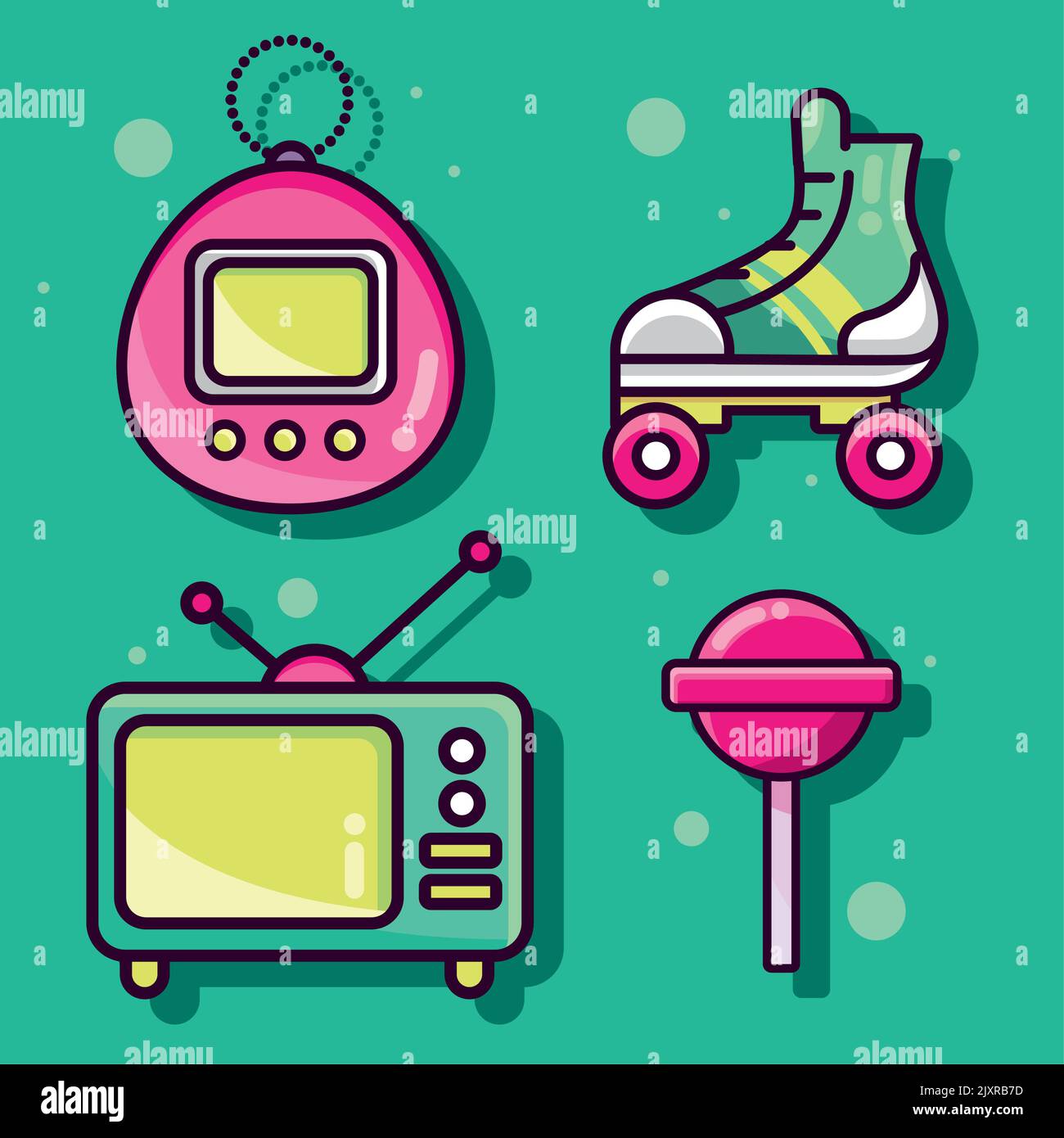 90s modern style, set Stock Vector Image & Art - Alamy