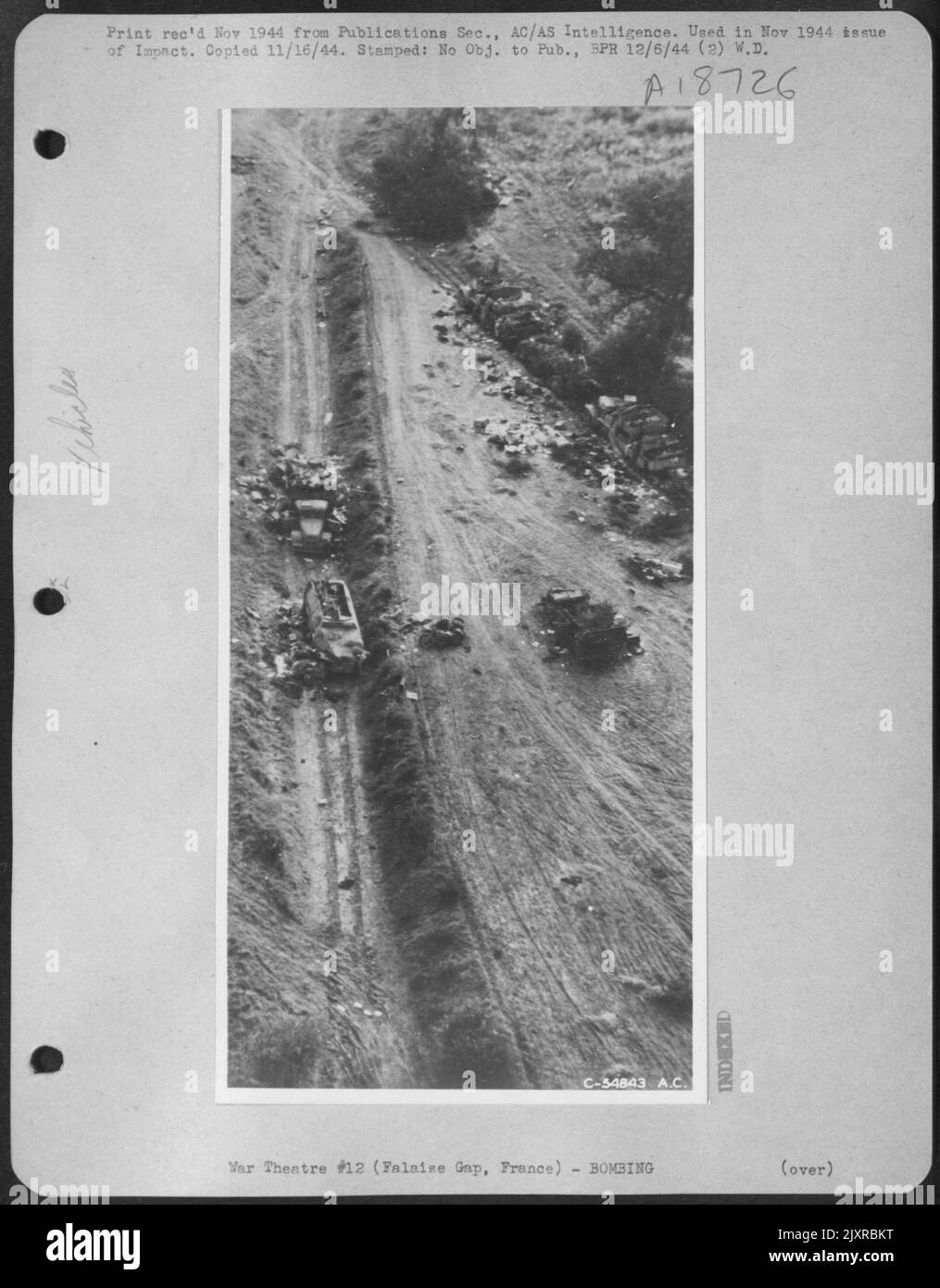 FRANCE-Battle activities during battle for Falaise Gap on 20 August 44 ...