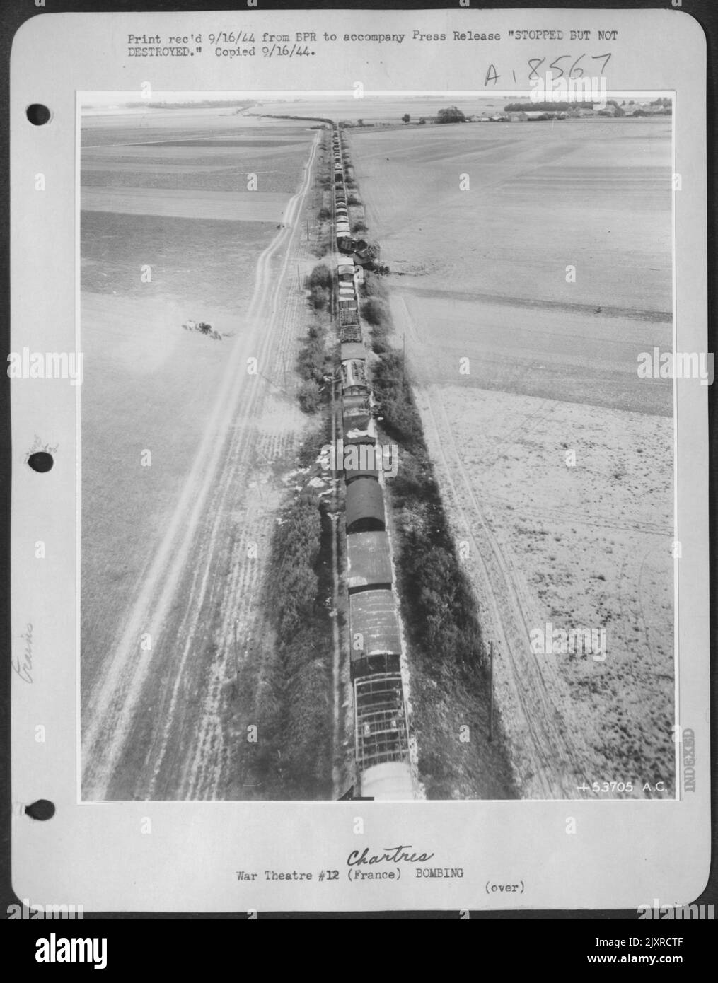STOPPED BUT NOT DESTROYED, this Nazi rolling stock, somewhere in France ...