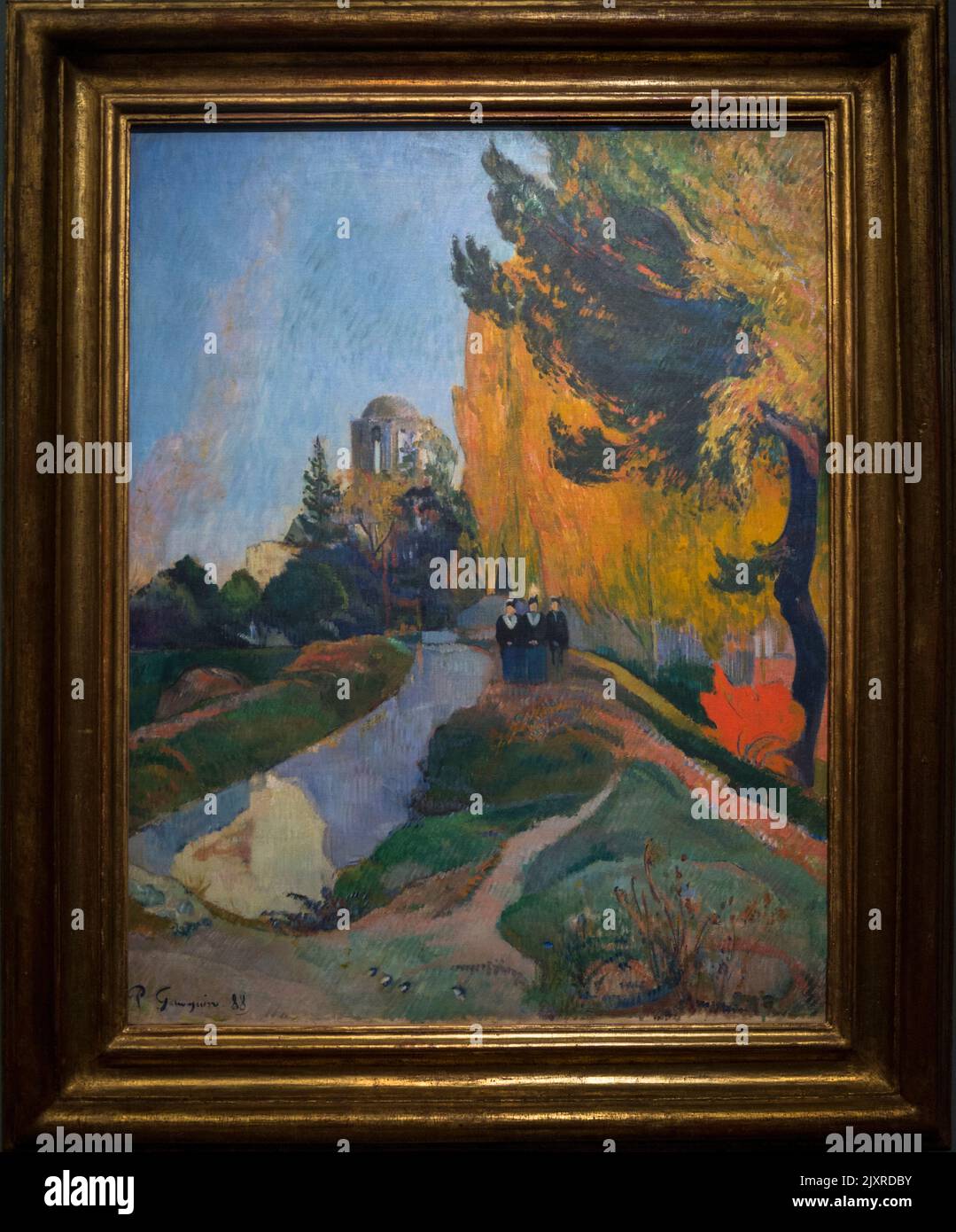 Paul Gauguin, Les Alyscamps (1888), Musée d'Orsay, Paris, France Stock ...