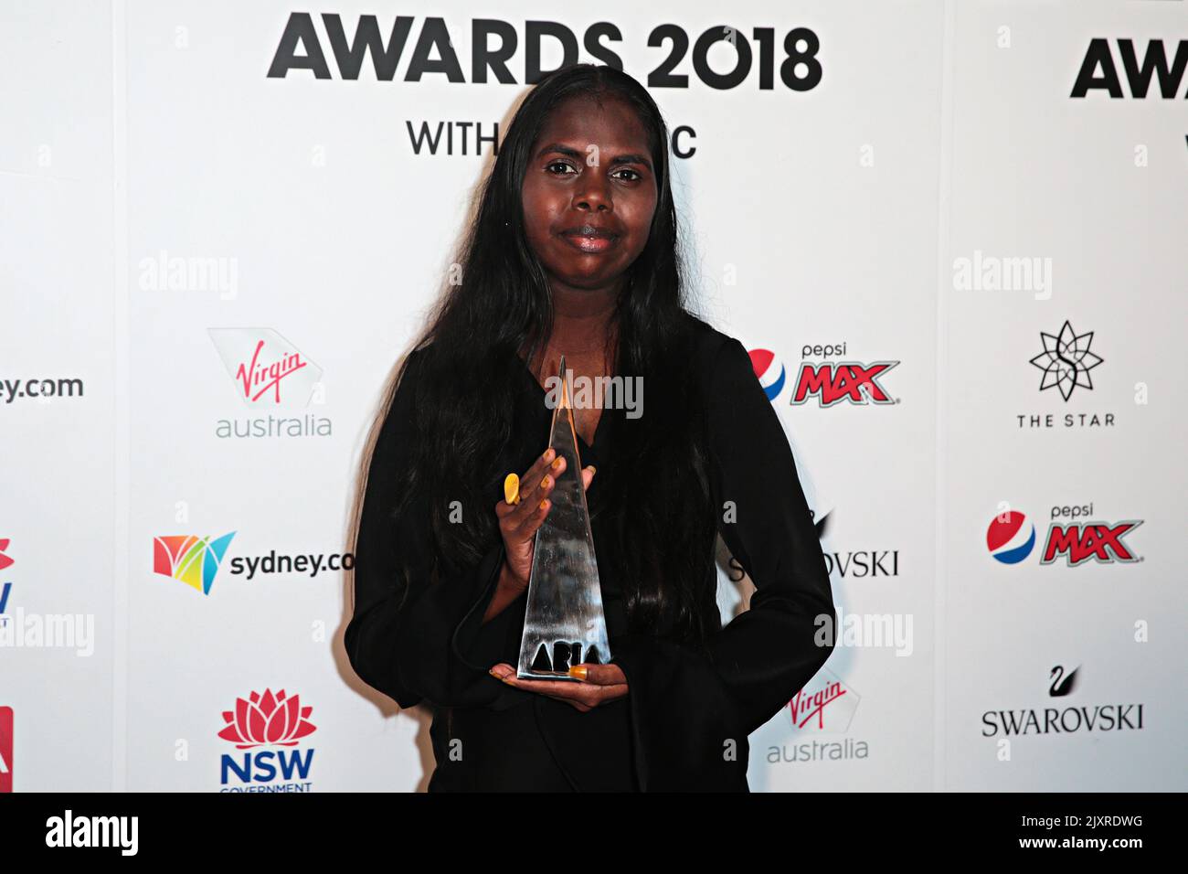 Jasmine Yunupingu poses for a photograph after her father Gurrumul won ...