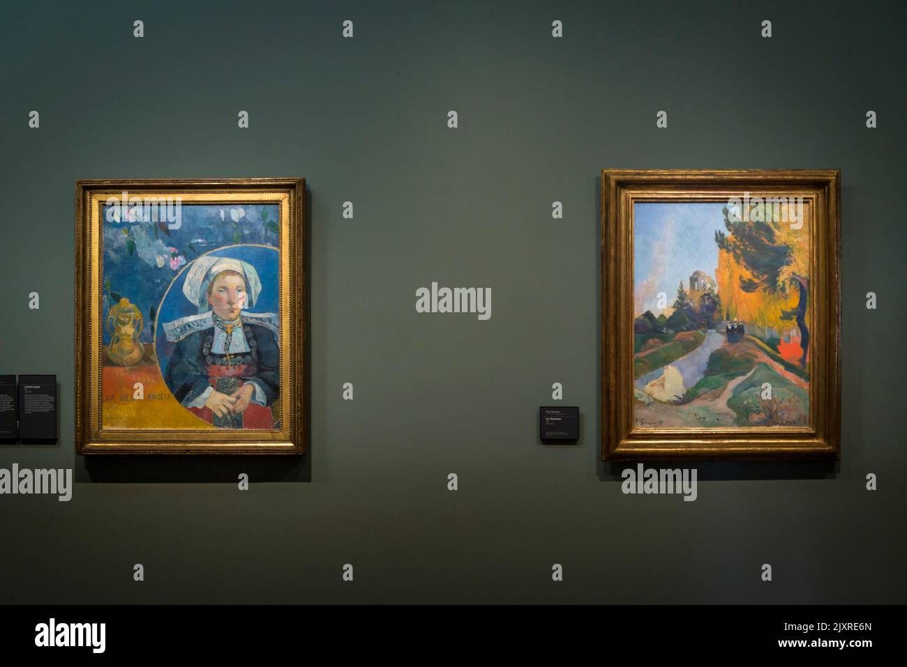 Paul Gauguin, The Beautiful Angel,1889 painting, and Les Alyscamps ...