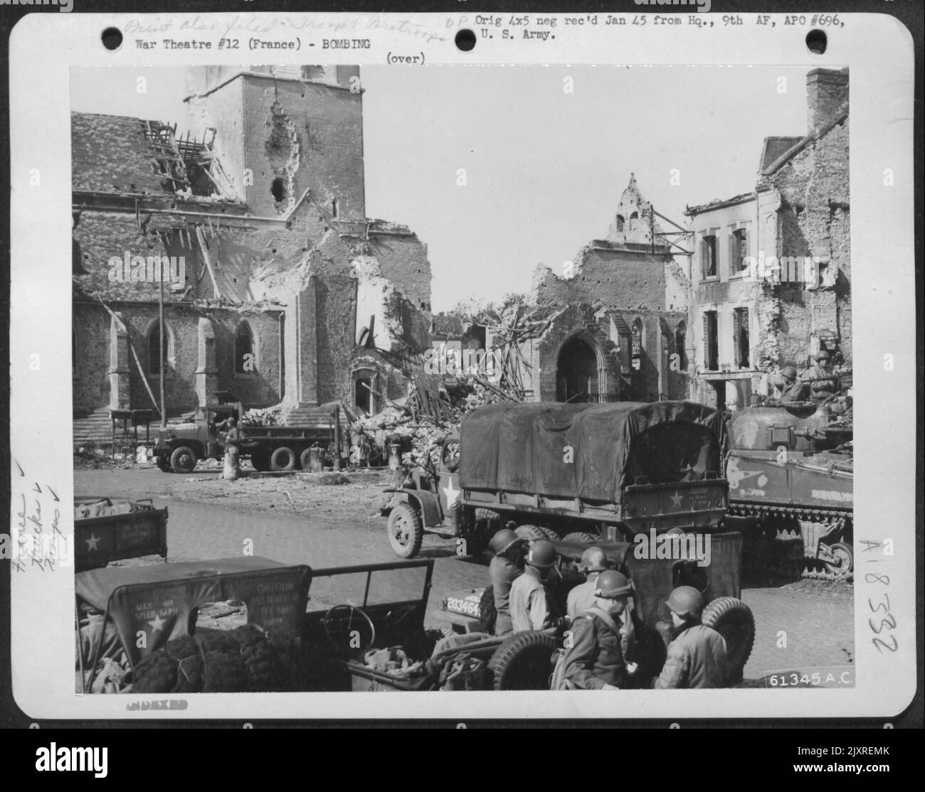 American troops in french cities hi-res stock photography and images ...