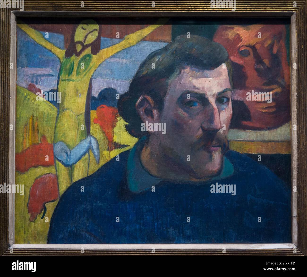 Paul Gaugin, Self-portrait with yellow Christ, 1889–1890,, Musée d ...