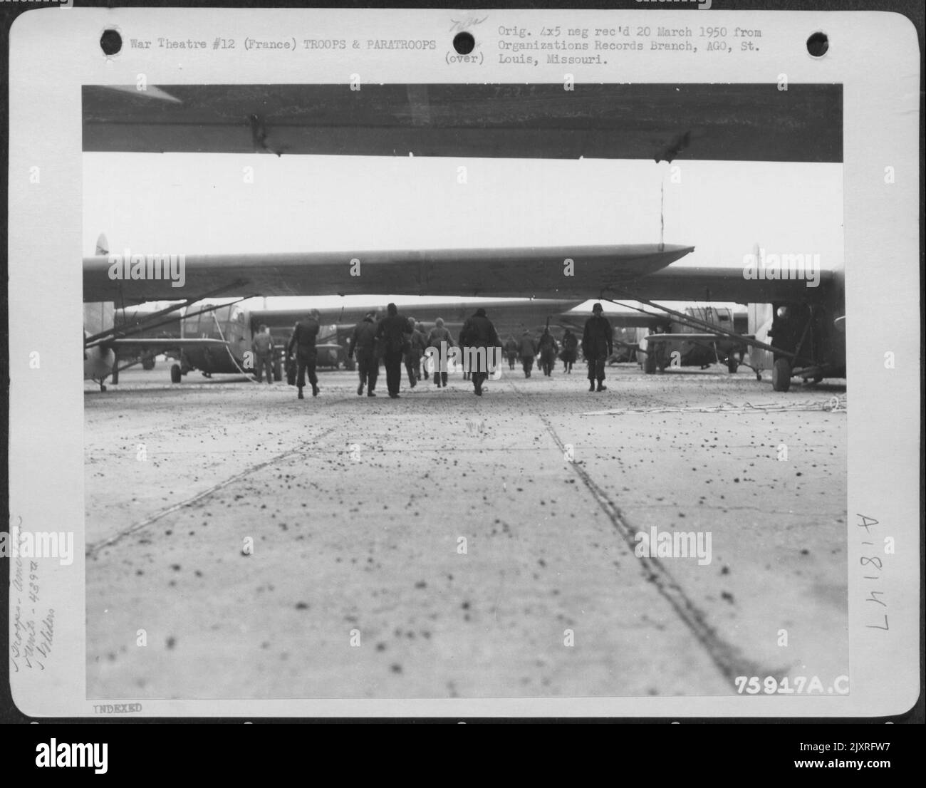 Troops Of The 439Th Troop Carrier Group Prepare To Board The Cg-4 ...