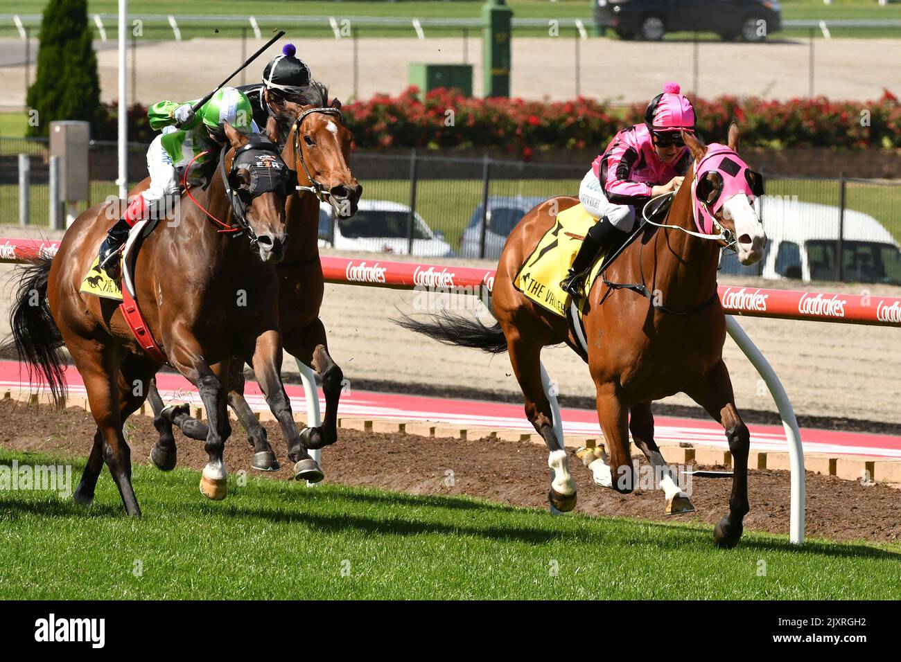 Georgina Cartwright rides Fill The Flute to victory in race 6, the Spendthrift Australia ...