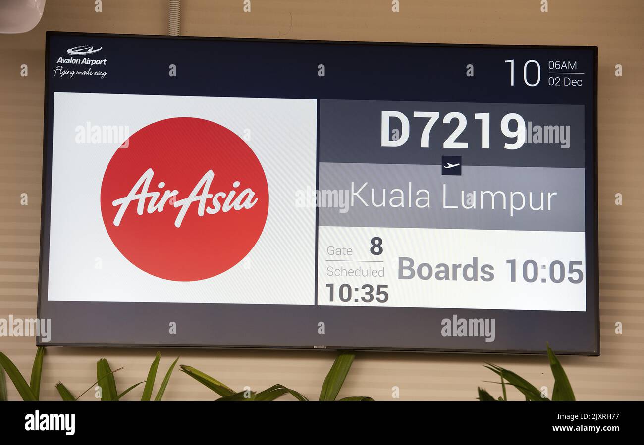 A signage is seen during the official opening of the Avalon ...