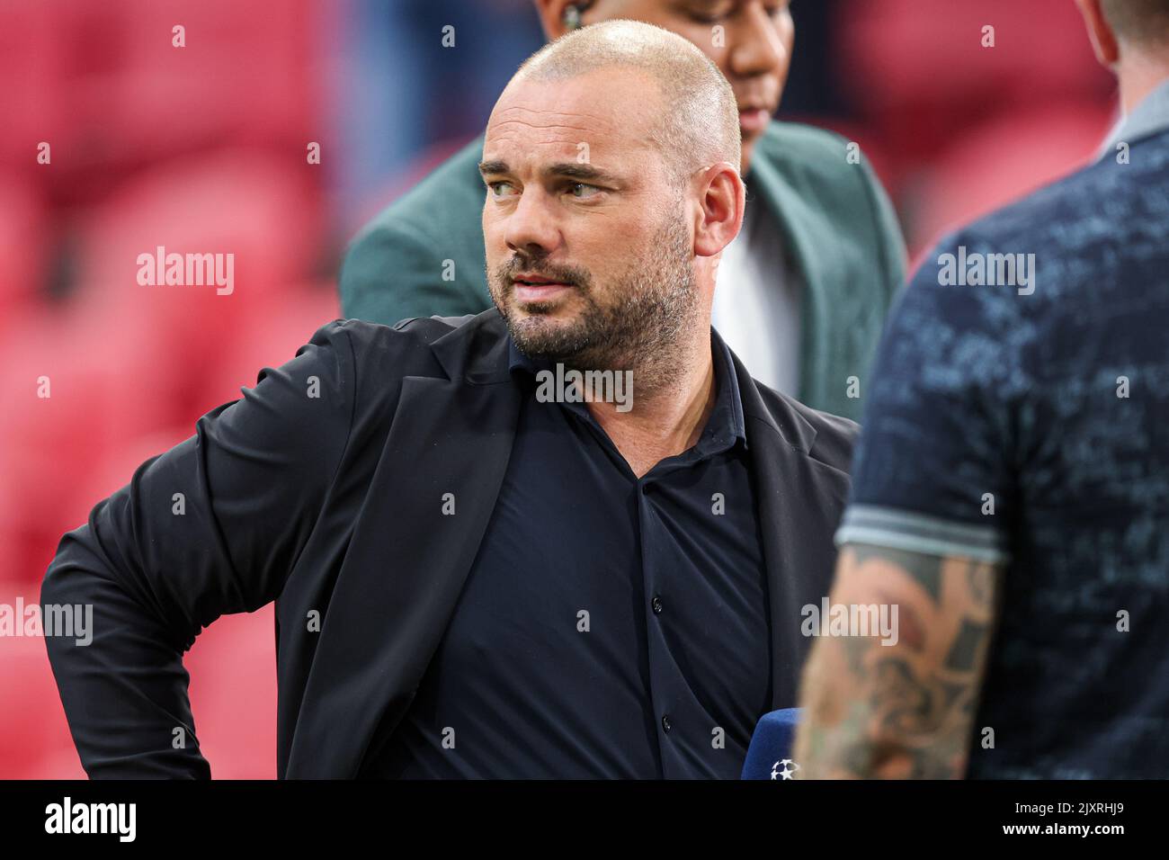 AMSTERDAM, NETHERLANDS - SEPTEMBER 7: analyst Wesley Sneijder during ...