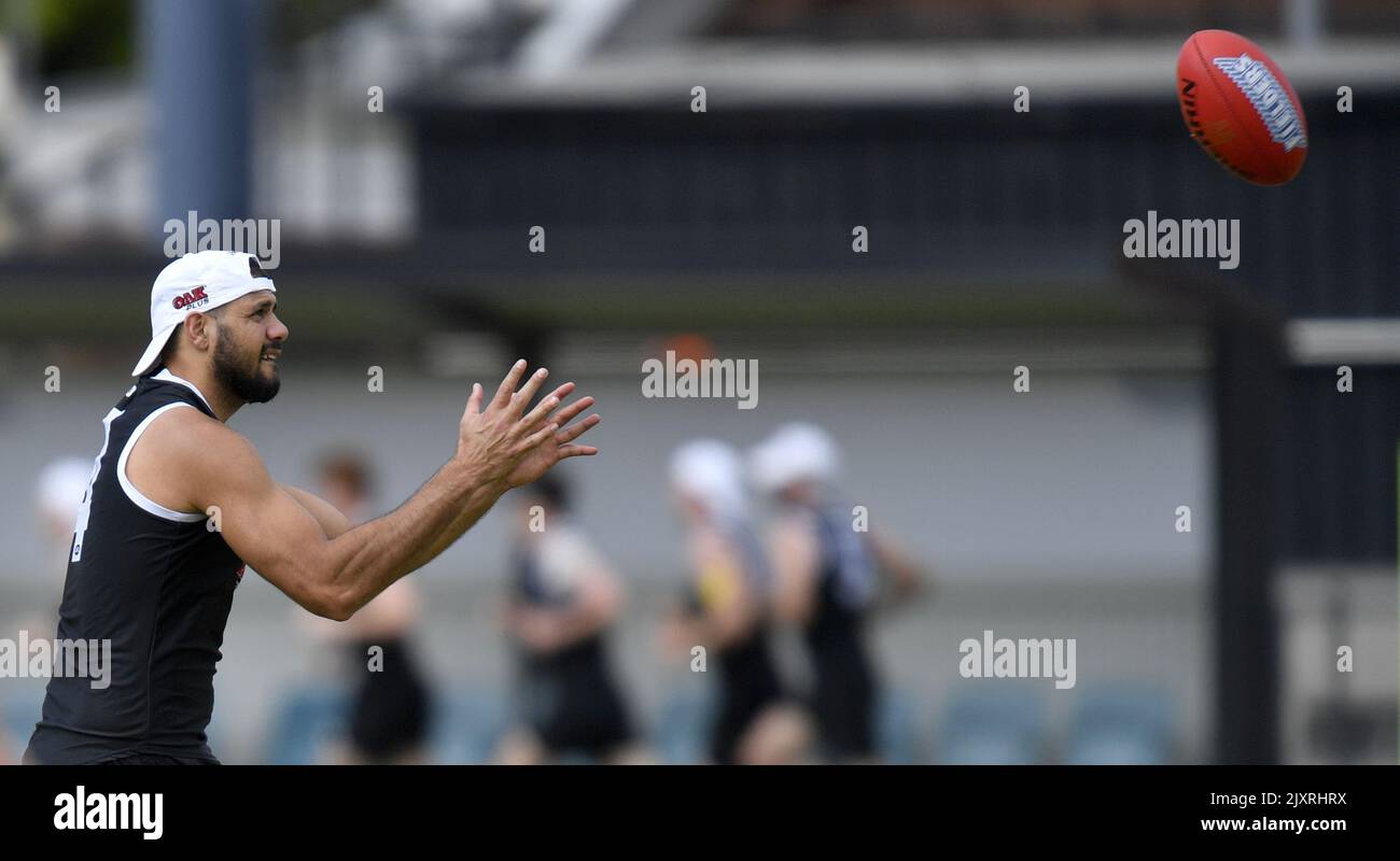 Patrick Ryder is seen during a Port Adelaide Power preseason training ...