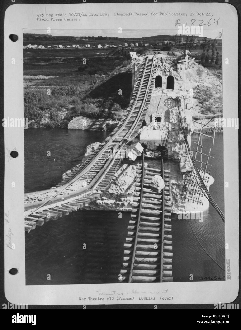 Mantes Rail Bridge (Seine)-Spanning the Seine on a main line to Paris ...