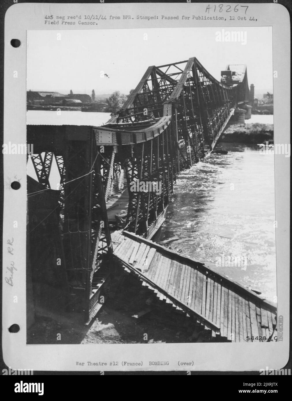 Rouen English Bridge (Seine)-This rail bridge was built by the English ...