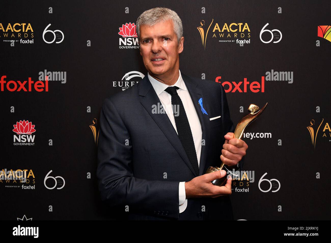 Ian Darling poses for a photograph after winning the Byron Kennedy ...