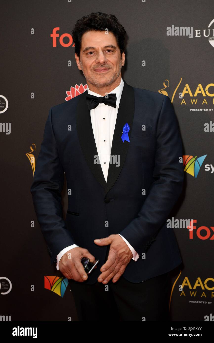 Vince Colisimo arrives at the AACTA Awards at The Star, in Sydney ...