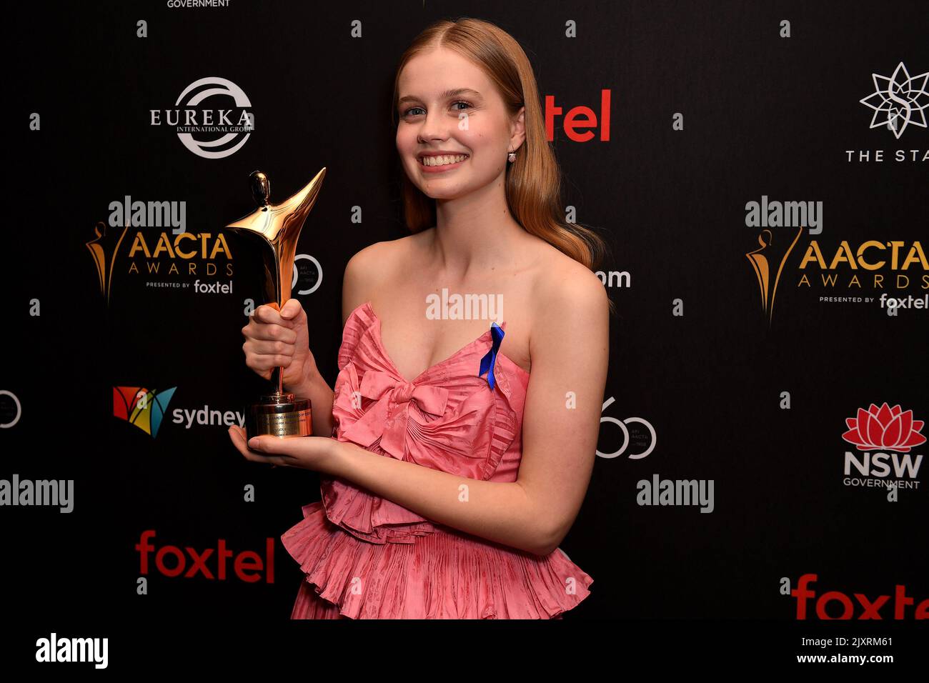 Angourie Rice poses for a photograph after winning the award for Best ...