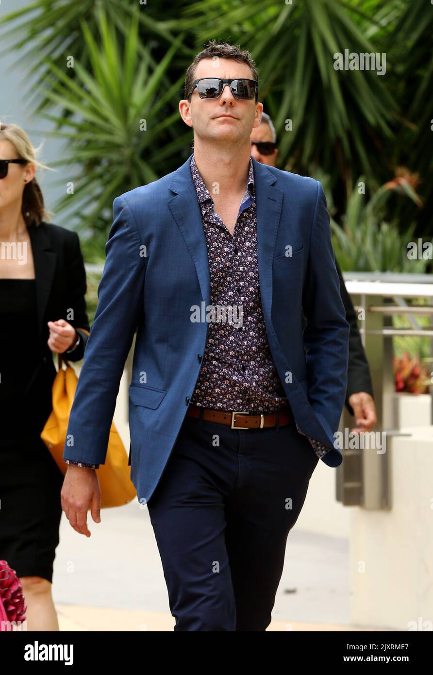 Matthew Low husband of Cindy Low arrives for the Dreamworld Thunder ...