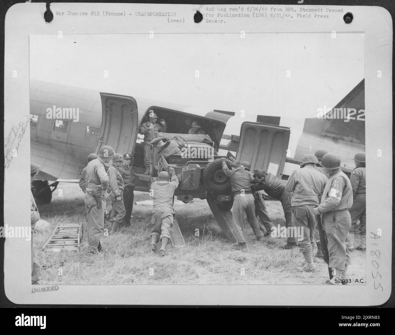 "Somewhere in France" on one of the emergency landing strips in France ...