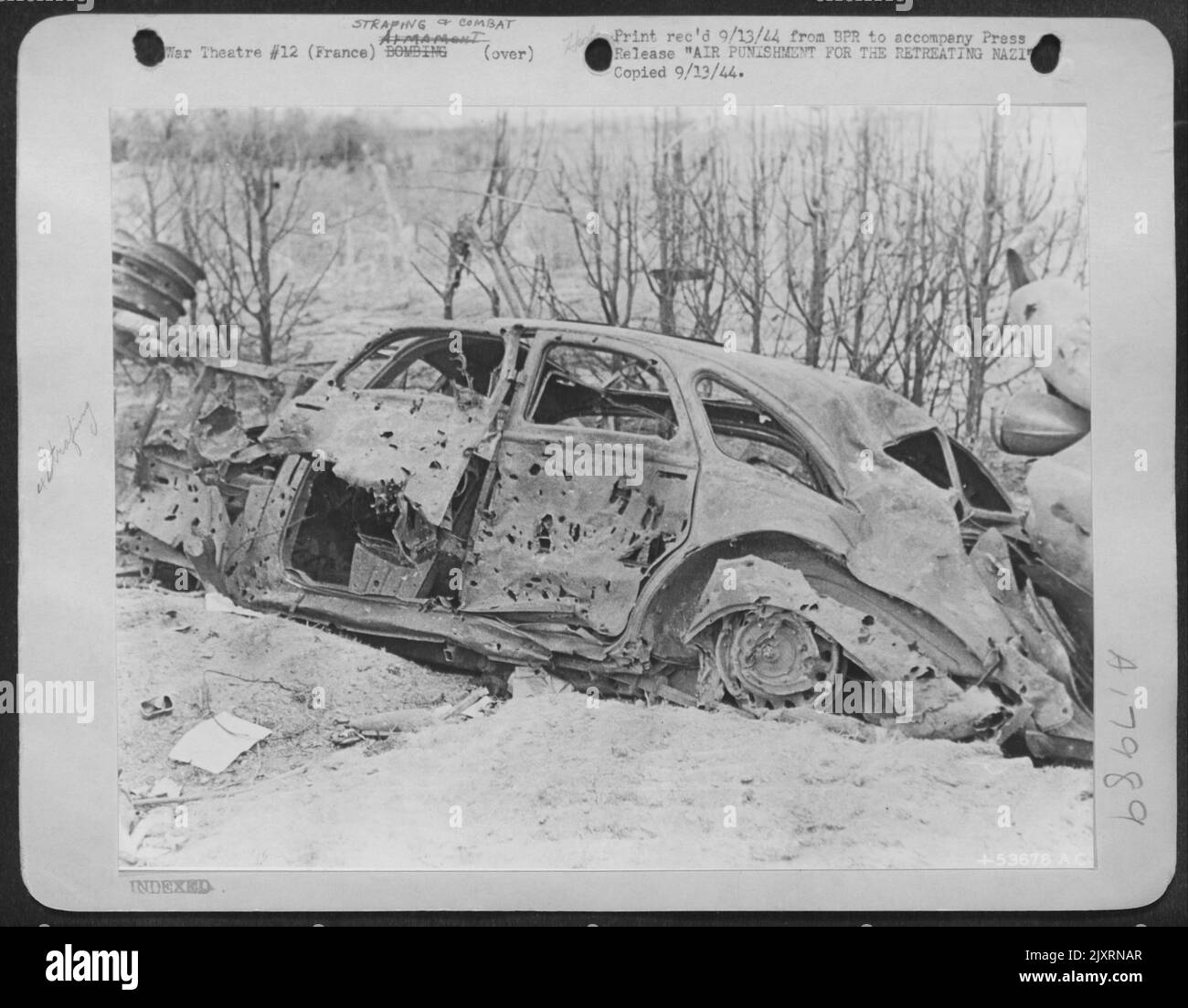 AIR PUNISHMENT FOR THE RETREATING NAZI-The retreating Nazi in France ...