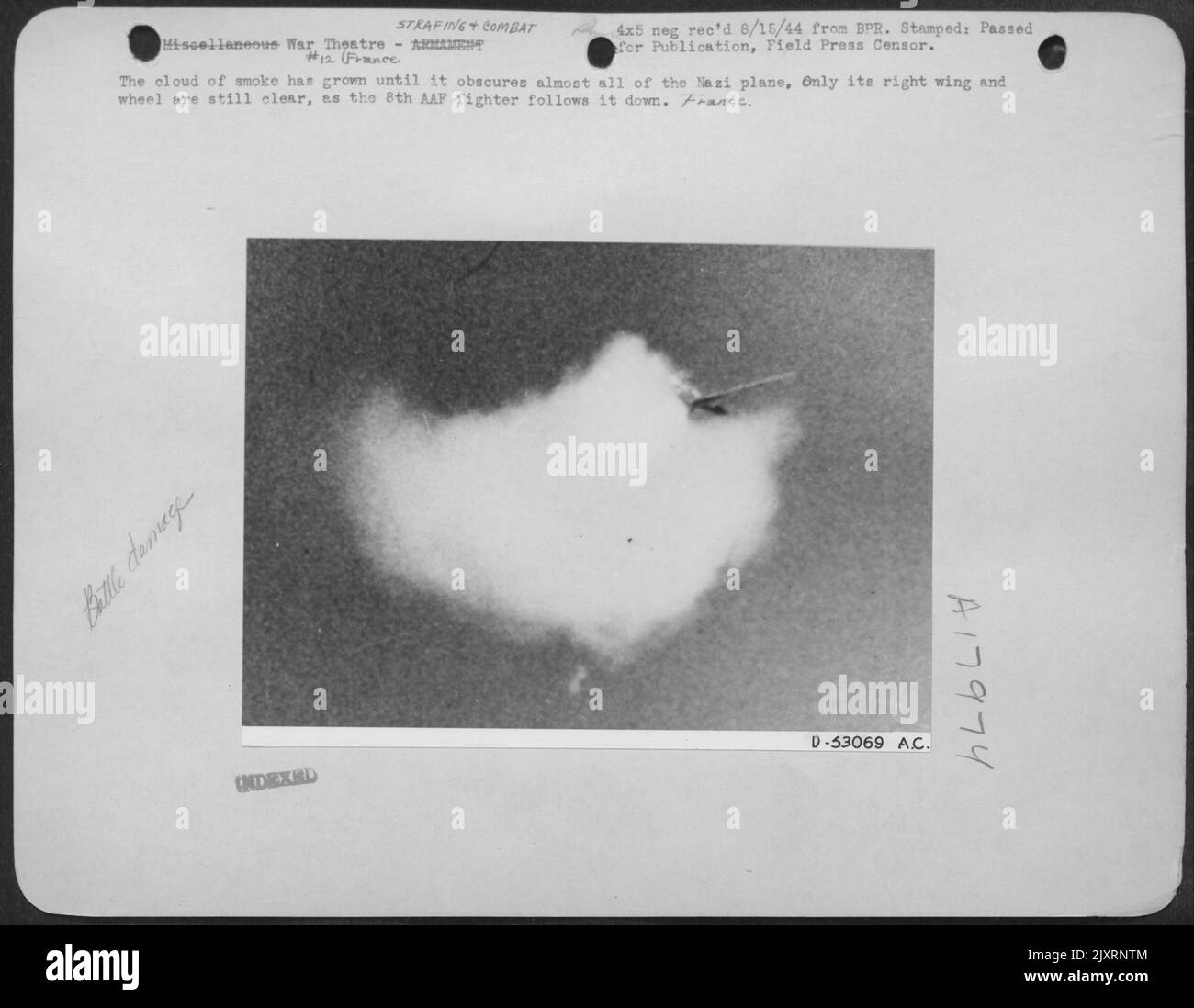 The cloud of smoke has grown until it obscures almost all of the Nazi ...