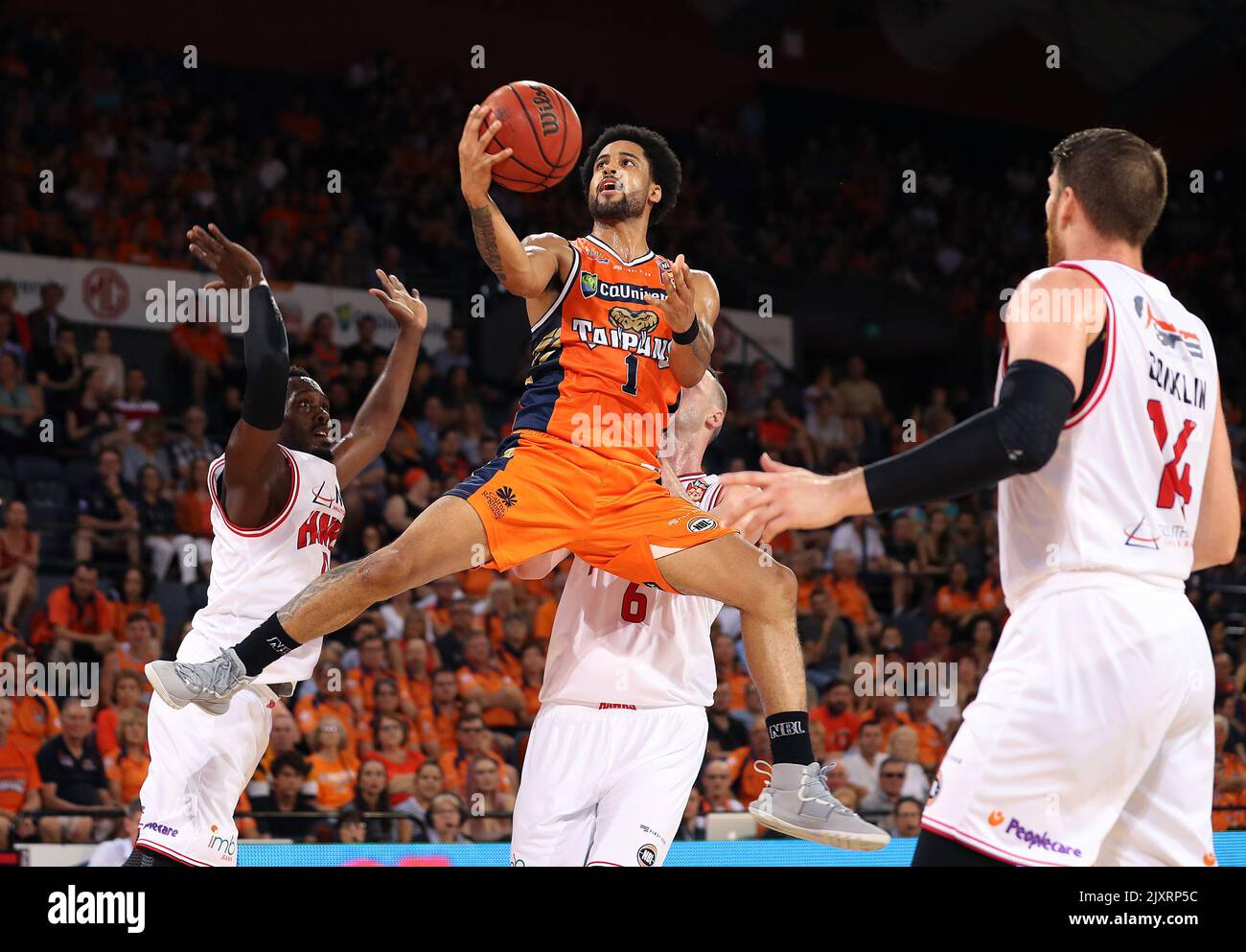 Taipans Melo Trimble heads for the basket during the Round 8 NBL match ...