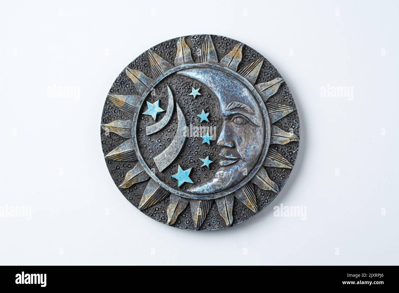 Celestial Moon and Sun figure with copy space Stock Photo - Alamy