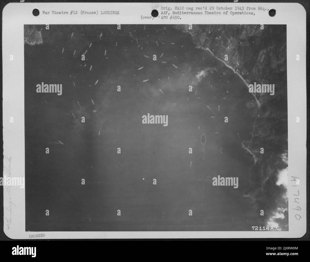 Invasion Fleet Off The Coast Of Southern France On D-Day, 15 August ...