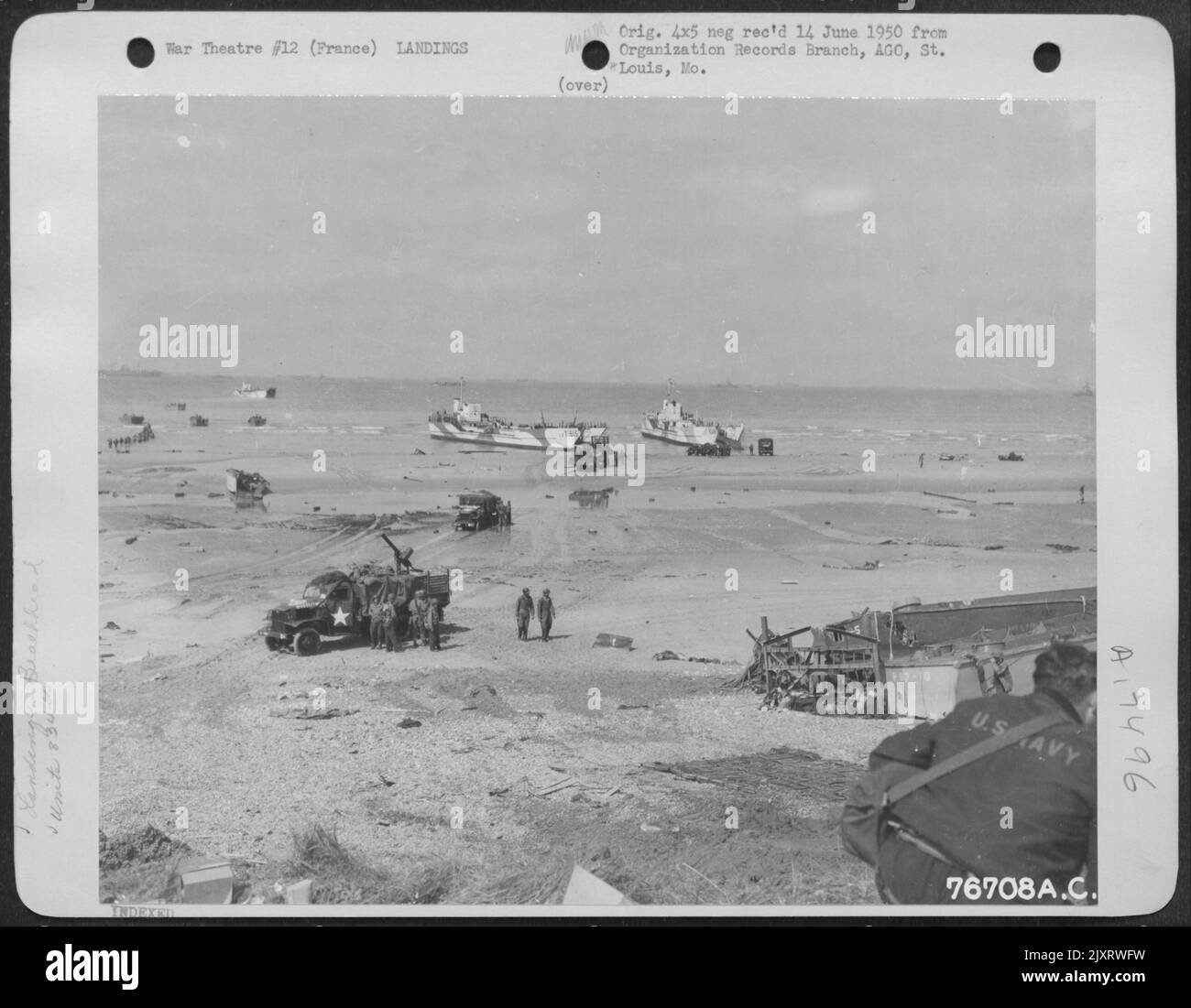 Landing Operations Of The 834Th Engineer Aviation Battalion At Normandy ...