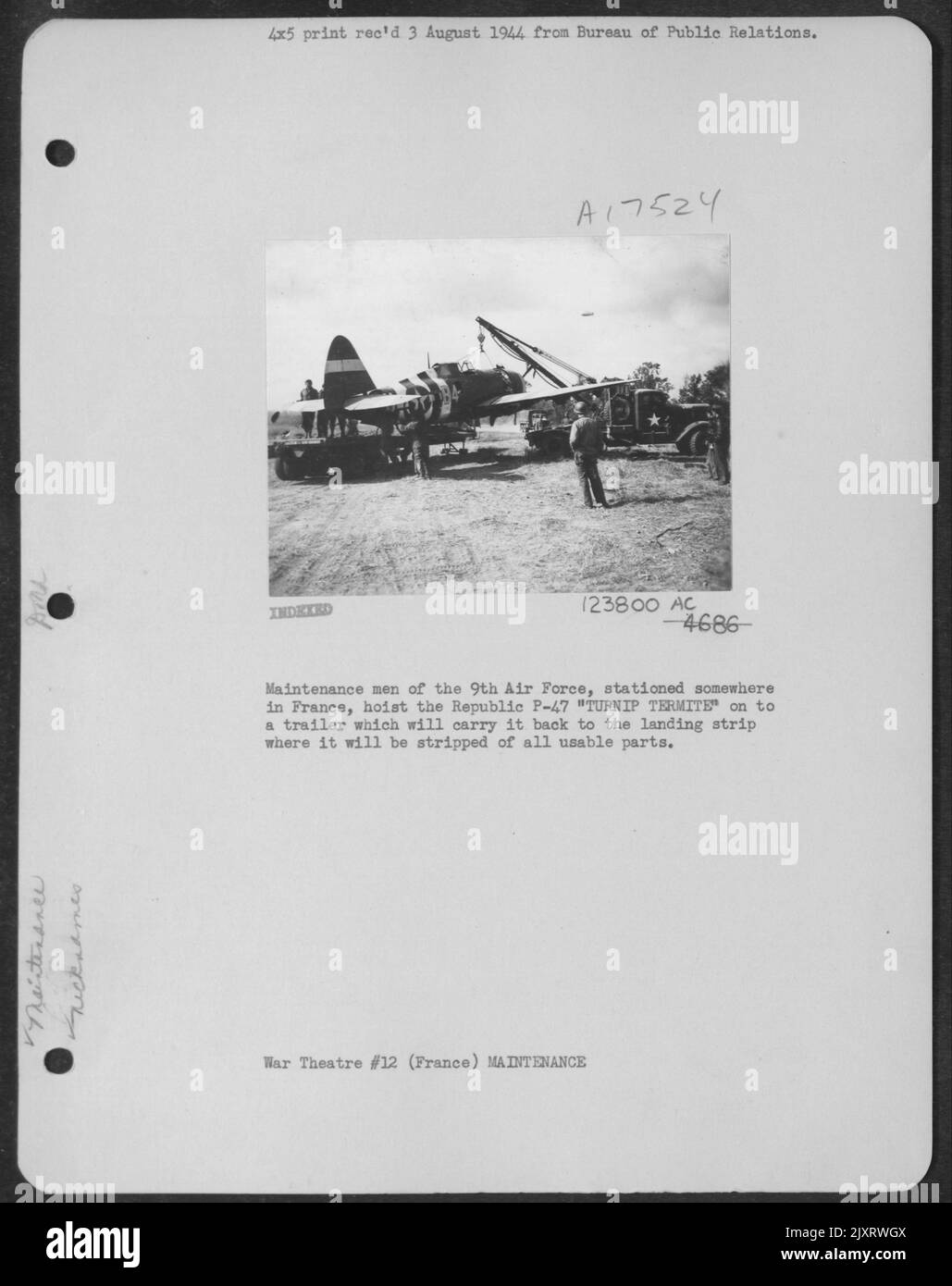 Maintenance Men Of The 9Th Air Force, Stationed Somewhere In France ...