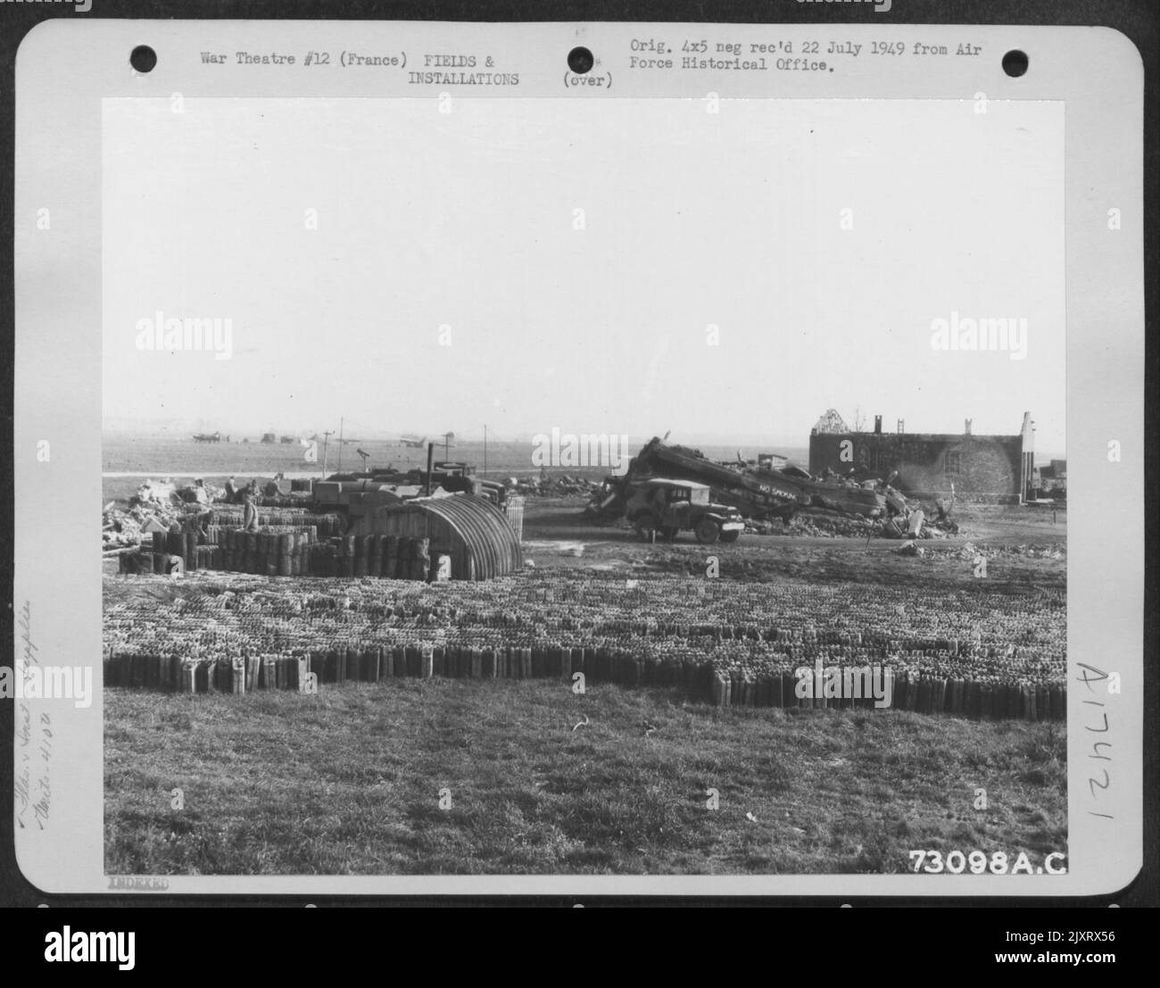 Gasoline Dump Of The 410Th Bomb Group At 9Th Air Force Station A-58 In ...