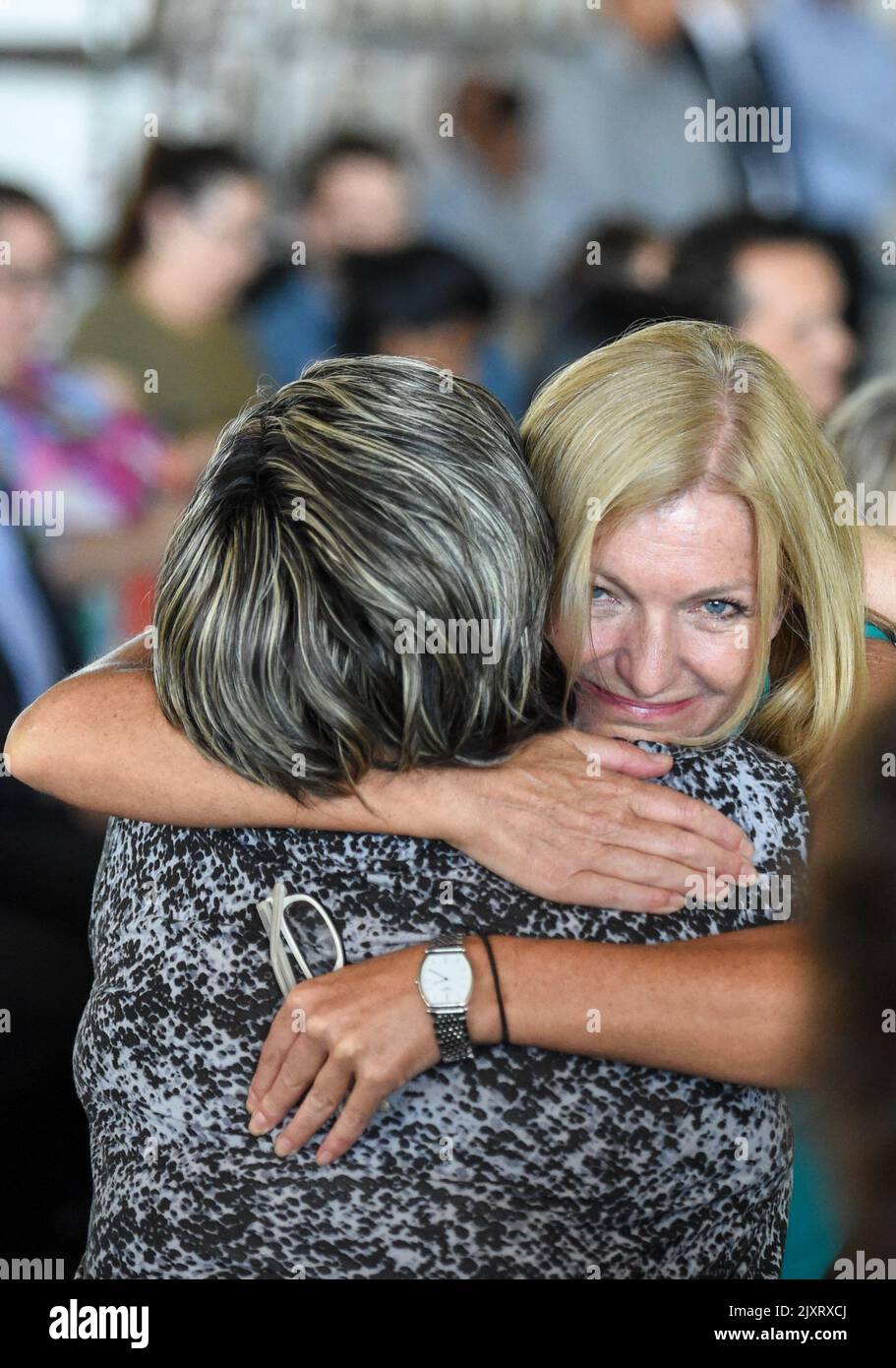 Victorian Reason Party MP Fiona Patten and supporters react as she's re ...